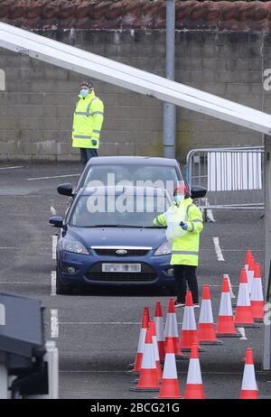 NUMBERPLATES AND WINDSCREENS PIXELATED BY PA PICTURE DESK A drive ...