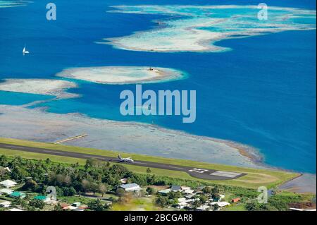 Barrier Reef of Raiatea Island, French Polynesia, Society Islands ...