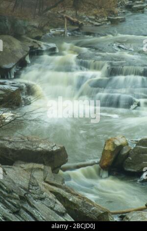 Berea Falls in Winter, Ohio Stock Photo - Alamy
