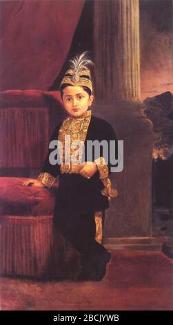Raja Ravi Varma - Mahabharata - Birth of Shakuntala Stock Photo - Alamy