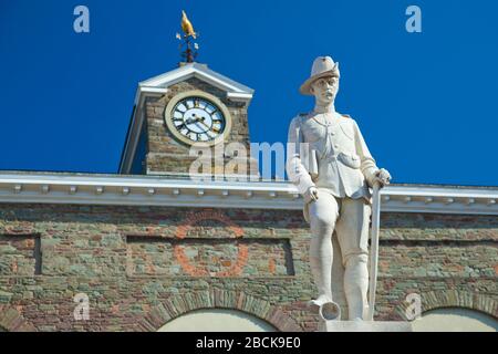 South African War Memorial, Carmarthen Guild Hall, Carmarthenshire ...