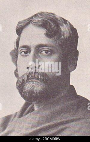Rabindranath Tagore 1905 1906 Sukumar Ray Stock Photo - Alamy