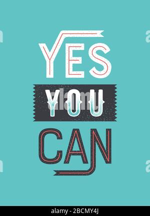 Yes! typography style vector Stock Vector Image & Art - Alamy