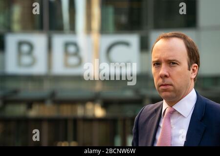 Matt Hancock arrives at Broadcasting House, London before his ...