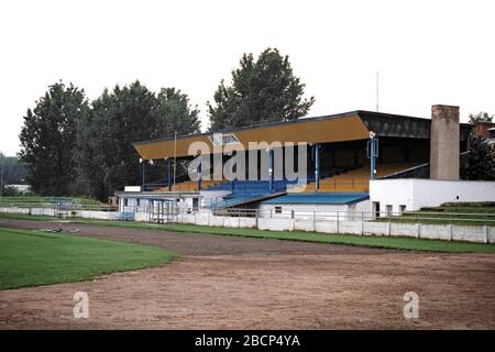 General view of Ozeta Stadium, formerly owned by Ozeta Trencin and ...