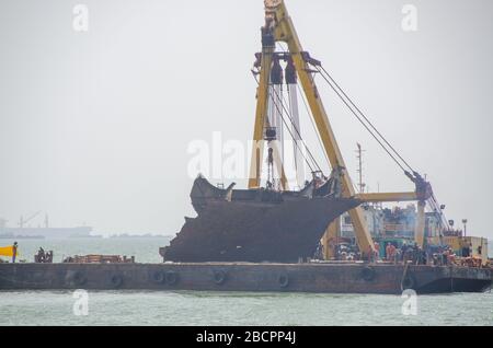 India, North Goa, 2012 - MV River Princess Ship Wreckage and Ship ...