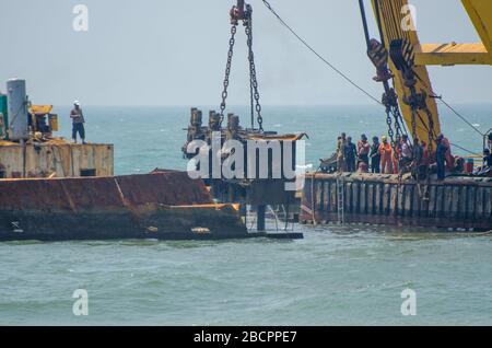 India, North Goa, 2012 - MV River Princess Ship Wreckage and Ship ...
