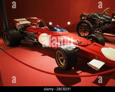 The 1970 Ferrari F1 312B, a Formula 1 car driven by Mario Andretti, in ...