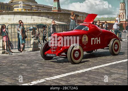 GAZ GL-1, 1940, the first Soviet sports car, rally Gorkyclassic on the ...