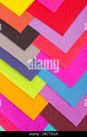 Colourful felt squares Stock Photo - Alamy