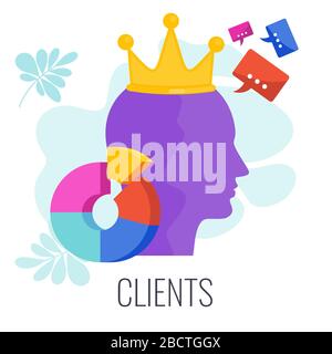 Client, customer, consumer infographics pictogram Stock Vector Image ...