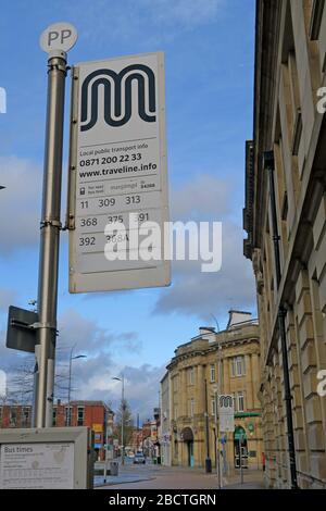 A 'Bee Network' bus in Manchester City Centre. XXXX. Picture date ...