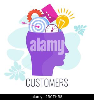 Client, customer, consumer infographics pictogram Stock Vector Image ...