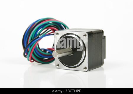 Stepper or stepping motor for precise movement used in cnc Stock Photo ...