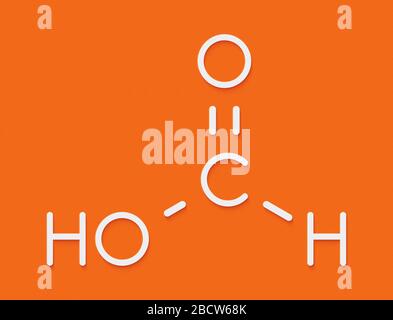 Formic acid molecule. Present in ant venom and in stinging nettle ...