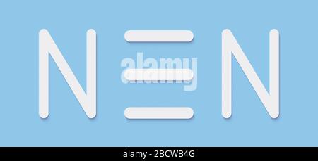Elemental nitrogen (N2) molecule. Nitrogen gas is the main component of ...