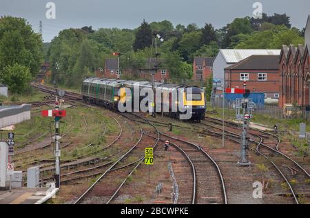 Great Western Railways lower quadrant semaphore signal in the stop ...
