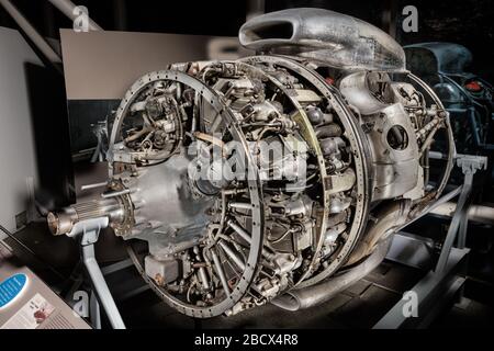 Turbo-Cyclone 18 aviation engine Wright Aeronautical Corporation, USA ...
