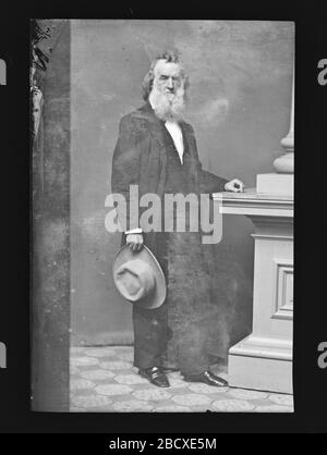 A portrait of Gideon Welles, Secretary of the Navy under President ...