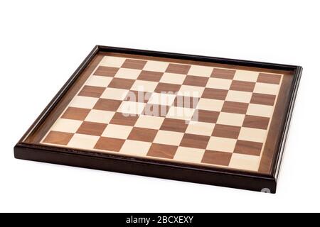 Plain chess board squares isolated on a white background Stock Photo ...