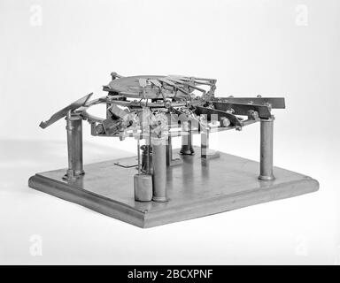 Patent Model of a Typesetting Machine. This patent model demonstrates ...