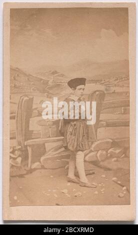 The School Boy from Shakespeare's "Seven Ages" of Man c. 1860 Stock ...