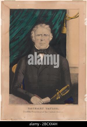 This is a formal portrait of Zachary Taylor, the 12th President of the ...