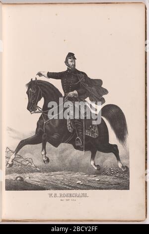 A historical portrait of General William S. Rosecrans, a Union general ...