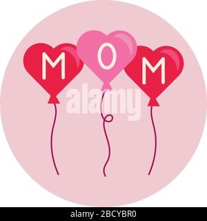 balloons helium block and flat style Stock Vector Image & Art - Alamy