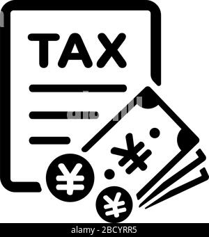 Tax return icon. Income Tax file symbol. Important Tax return document ...
