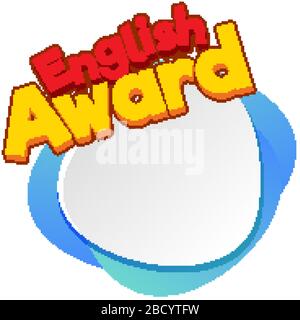 Background template design for English award illustration Stock Vector ...