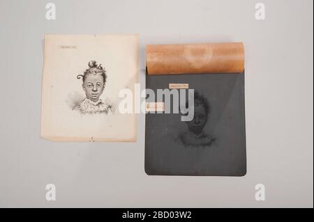 Patent model. Improvement on methods for shading lithographs, Fausel ...