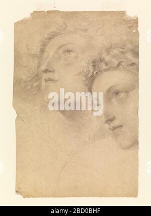 Portrait of a woman three-quarters to the left; Without title. Portrait ...