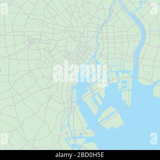 tokyo bay area map Stock Vector Image & Art - Alamy