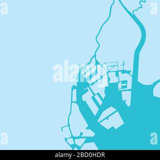 tokyo bay area map Stock Vector Image & Art - Alamy