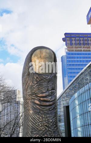 Giant Thumb Sculpture at La Defense, Paris, France Stock Photo - Alamy