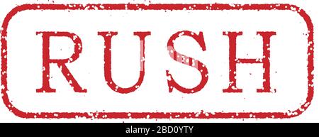 rush stamp. sign. seal Stock Vector Image & Art - Alamy