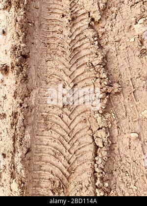 Muddy bumpy path in detail. Impassable road Stock Photo - Alamy