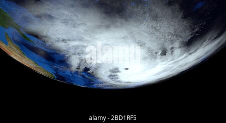 Tropical Cyclone Harold Hurricane 3D image Stock Photo - Alamy