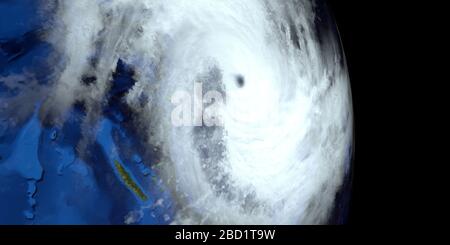 Tropical Cyclone Harold Hurricane 3D image Stock Photo - Alamy