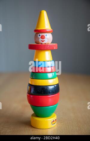 Old stacking clown Stock Photo - Alamy
