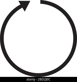 Timer refresh icon vector illustration on outline style Stock Vector ...