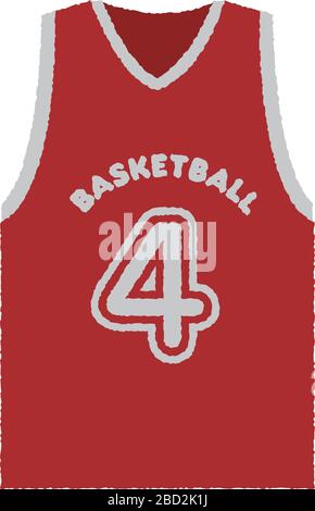 Sports uniform and equipment for basketball. Basketball basket, shirt ...