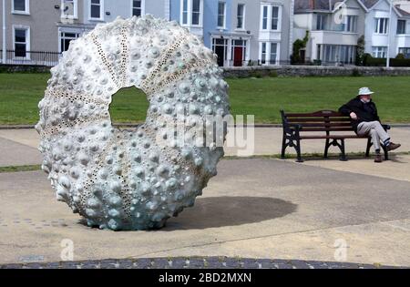 Sea urchin sculpture called Mothership by Rachel Joynt on the south ...