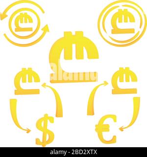 Georgian Lari Symbol Icon Set Stock Vector Image & Art - Alamy