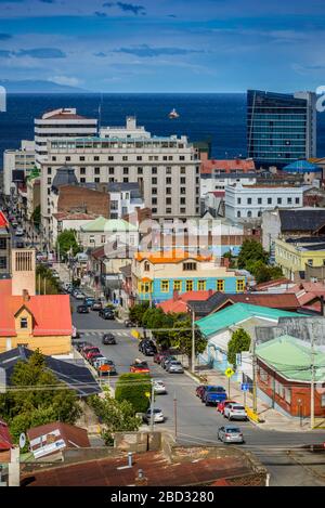 Punta Arenas, Magallanes strait, Patagonia, Chile, South America Stock ...