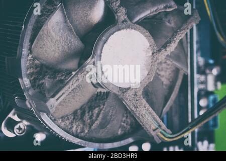 Old computer system unit with dust inside Stock Photo - Alamy
