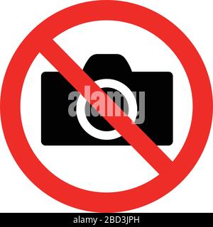 Prohibition sign (pictogram) / Do not use photographs Stock Vector ...