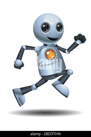 render of a running robot, isolated on white Stock Photo - Alamy