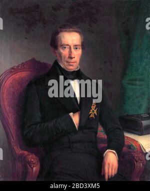 A portrait of Johan Rudolf Thorbecke by Johan Heinrich Neuman ...